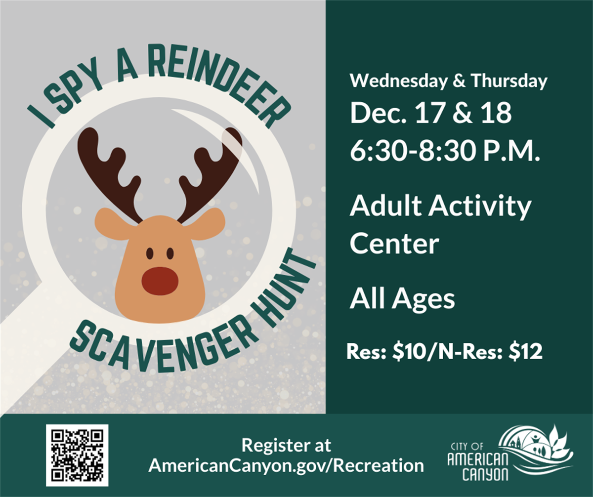 I Spy a Reindeer Scavenger Hunt - American Canyon CA