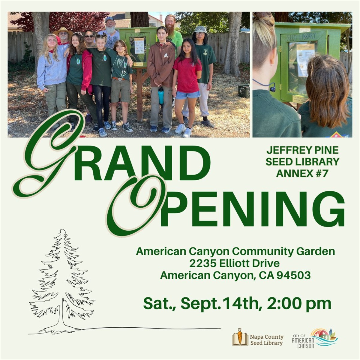 Grand Opening: American Canyon Seed Library - American Canyon CA